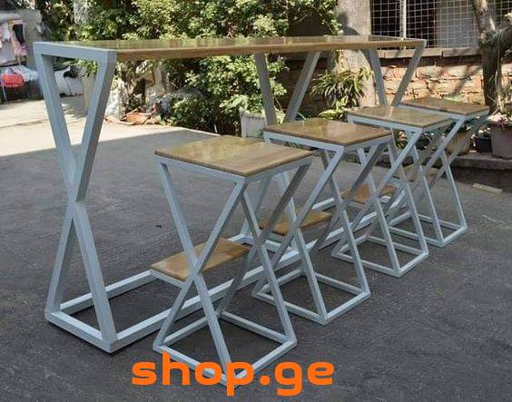 ბარის მაგიდები სკამები