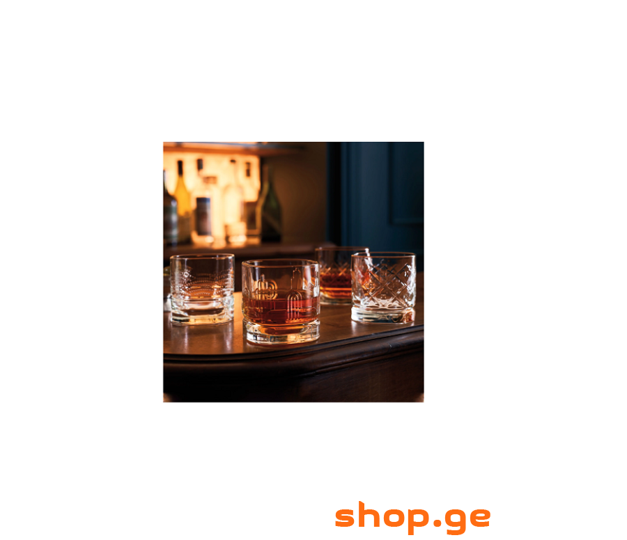SET DE 4 GOBELETS WHISKY DANDY ვისკის ჭიქა, La Rochere
