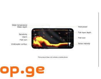 LuckySmart sonar wifi fish finder LS-2W with IOS/A